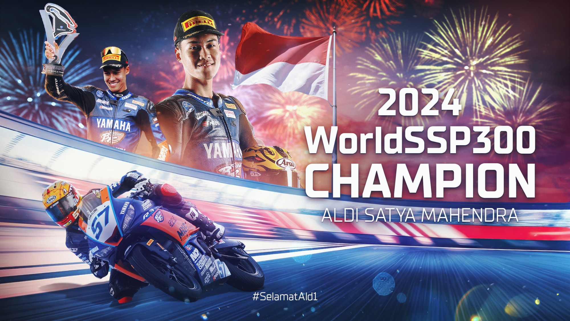 Aldi Mahendra Juara Dunia Balap Motor WSSP 300, Indonesia Bangga! - G ...